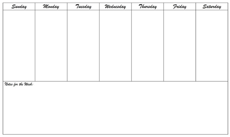 Weekly and Monthly Undated Calendars - Etsy