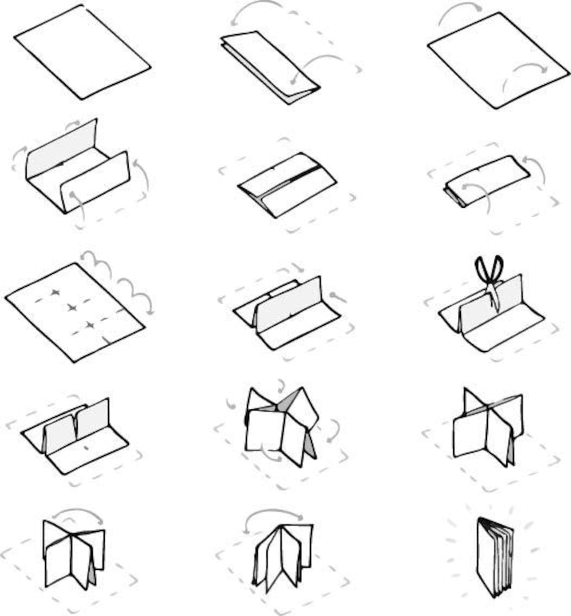 8 Page Zine Template - Etsy