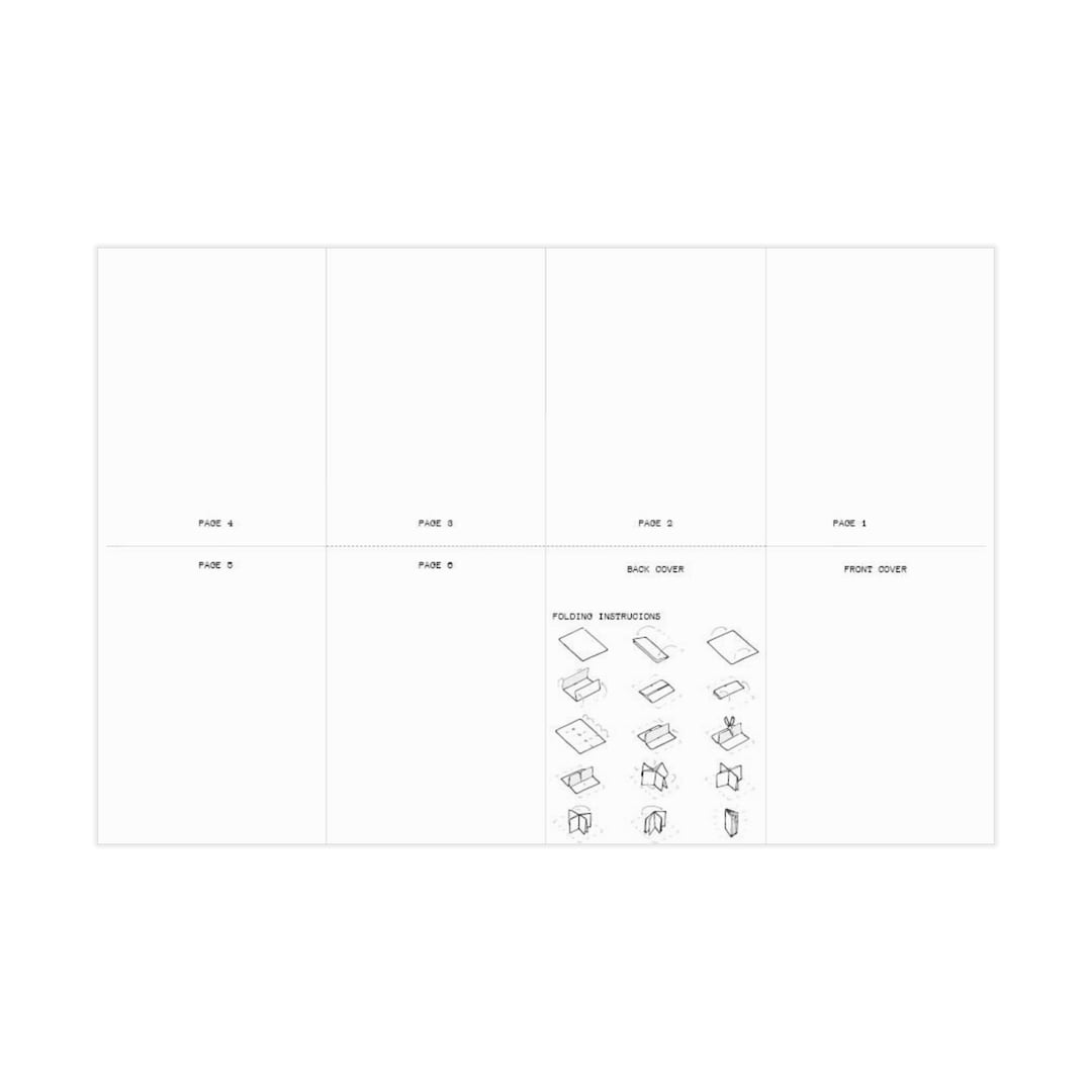 8 Page Zine Template - Etsy