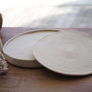 Cotton Rope Placemats, Braided Placemats, Round Placemats, Dining Table ...