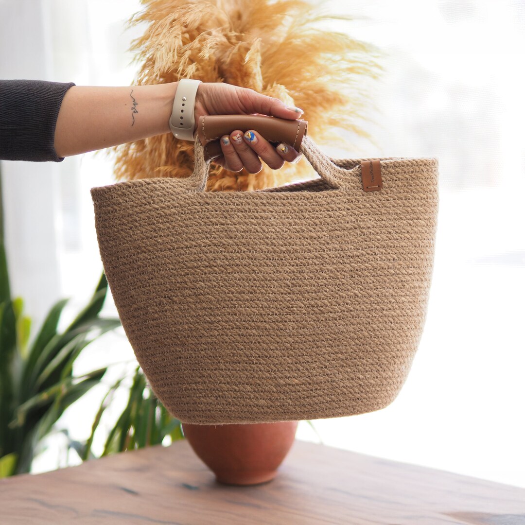 Summer Jute Rope Bag - Straw Tote for Beach & Shopping - Perfect Gift ...