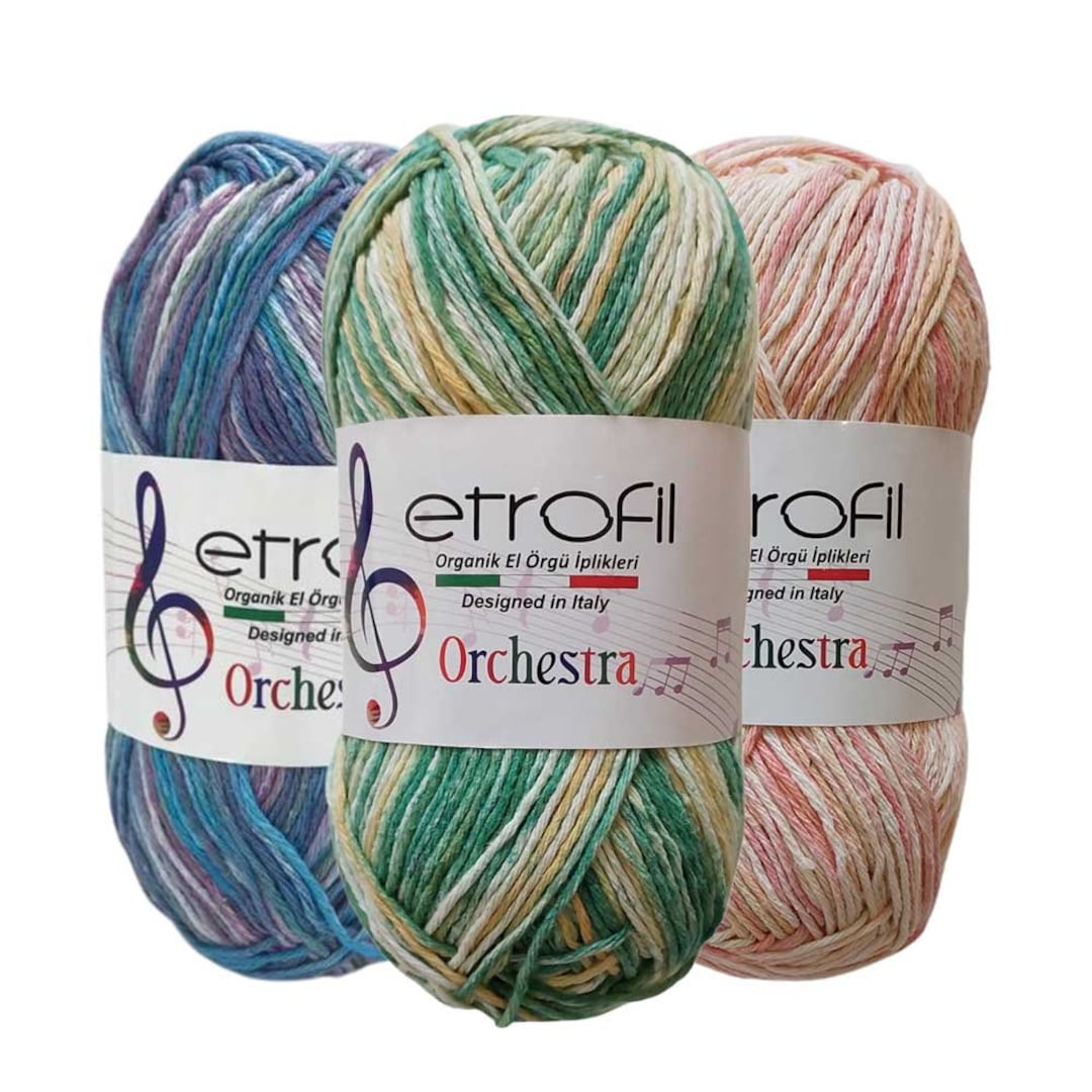 Etrofil, Organic Cotton Batik Yarn, Etrofil Orchestra Organic Cotton ...