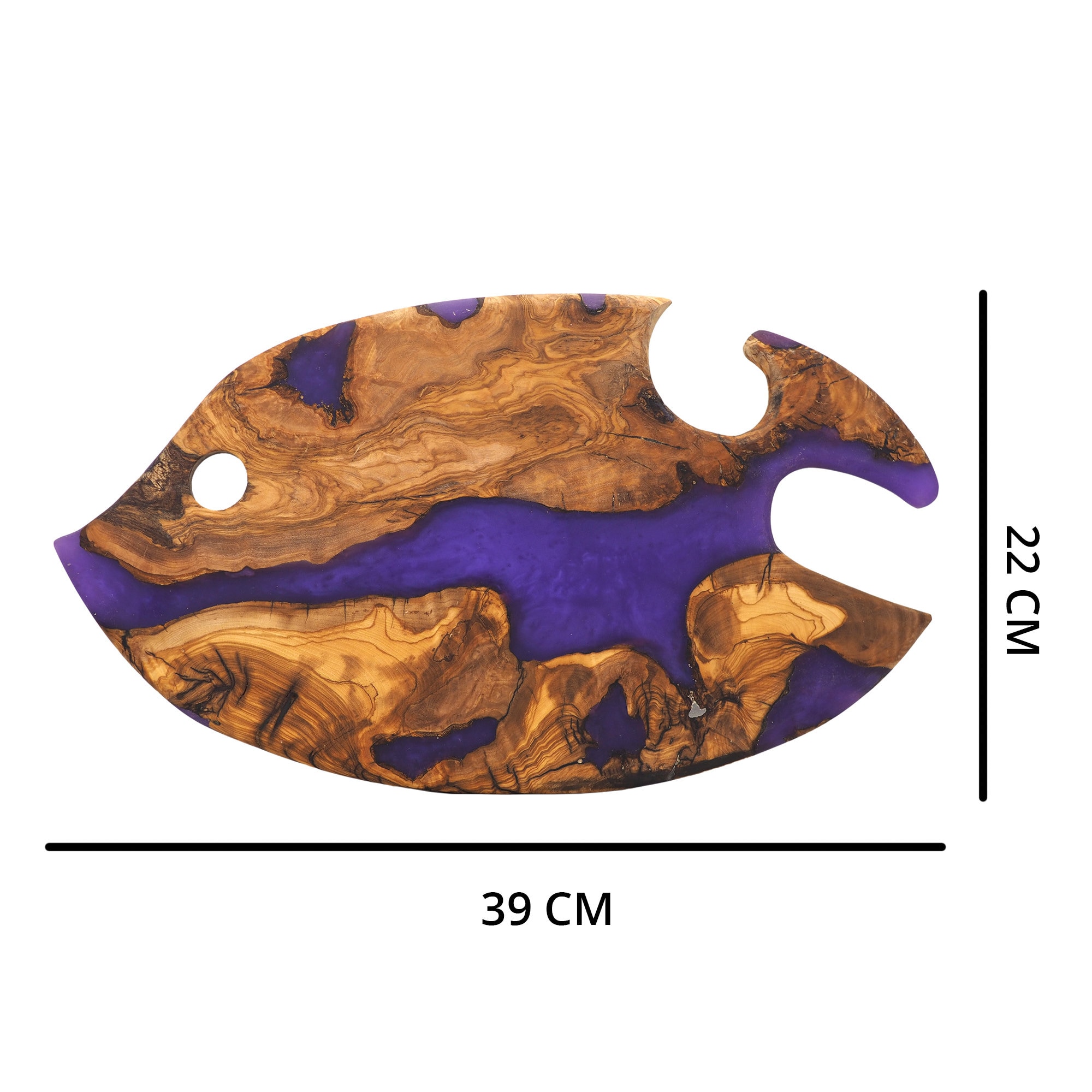 Epoxy Resin Cutting Board Handmade Fish Figured Delicatessen & Kitchen ...