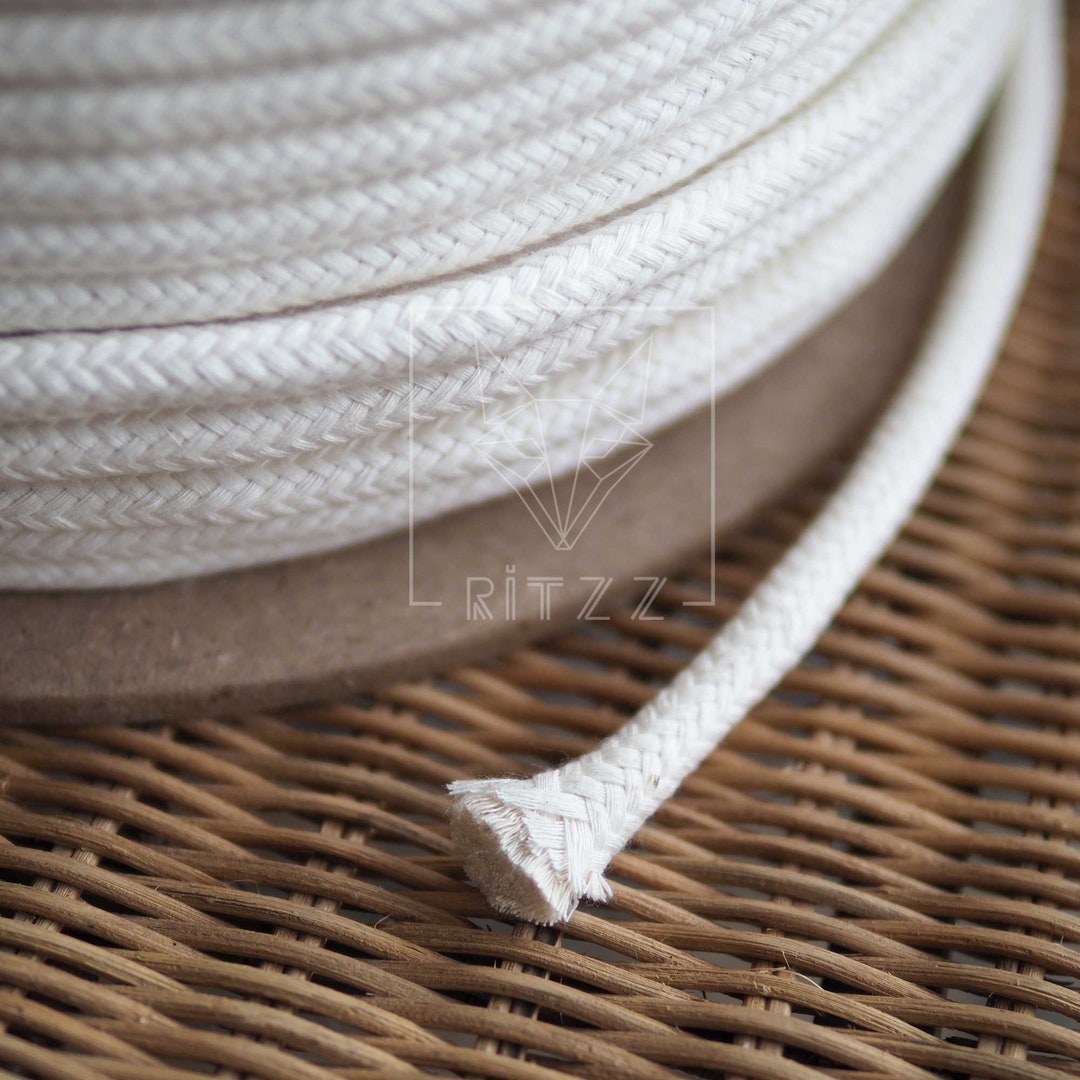 Braided Cotton Cord, Tress Macrame Cord, Macrame Rope, Craft Supplies ...