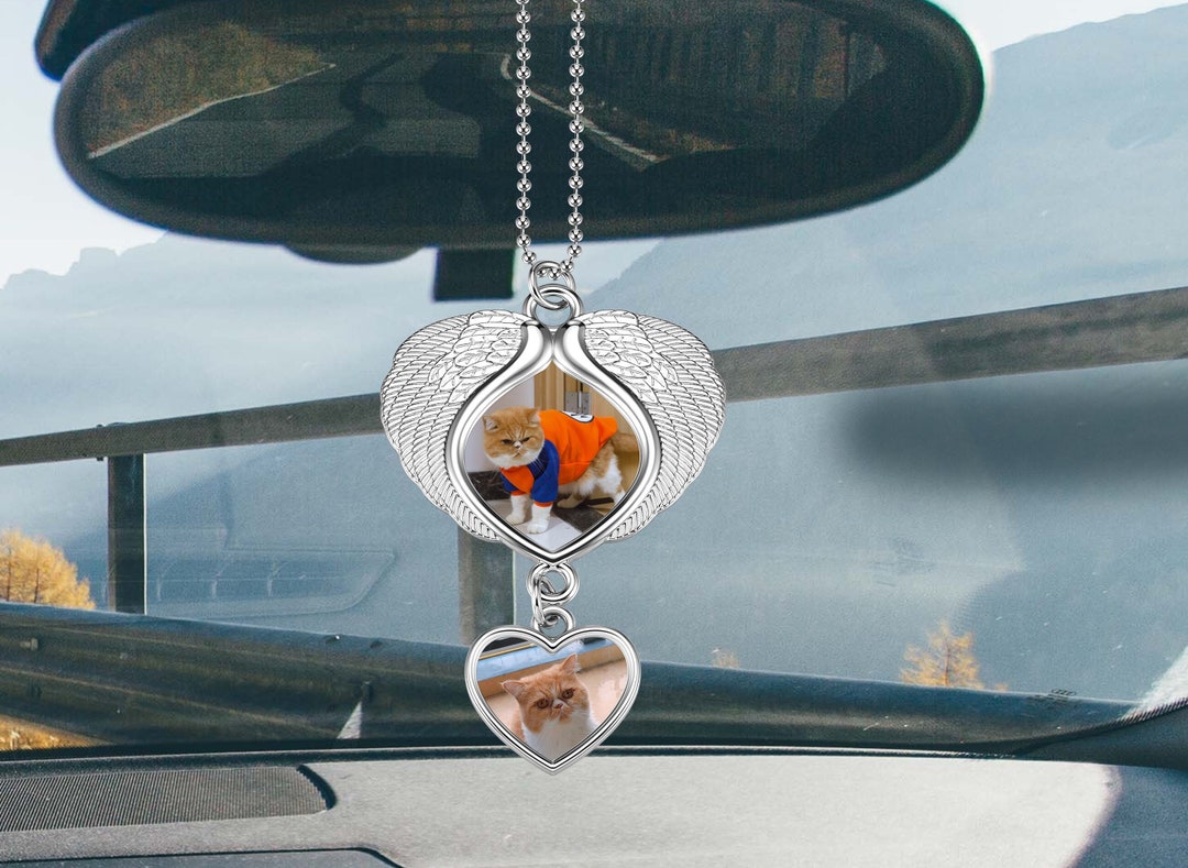 Wing Keychain, Personalized Pet Photo Keychain, Angel Wing Keychain ...