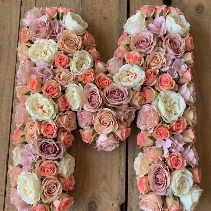 Floral Letters 30cm - Etsy