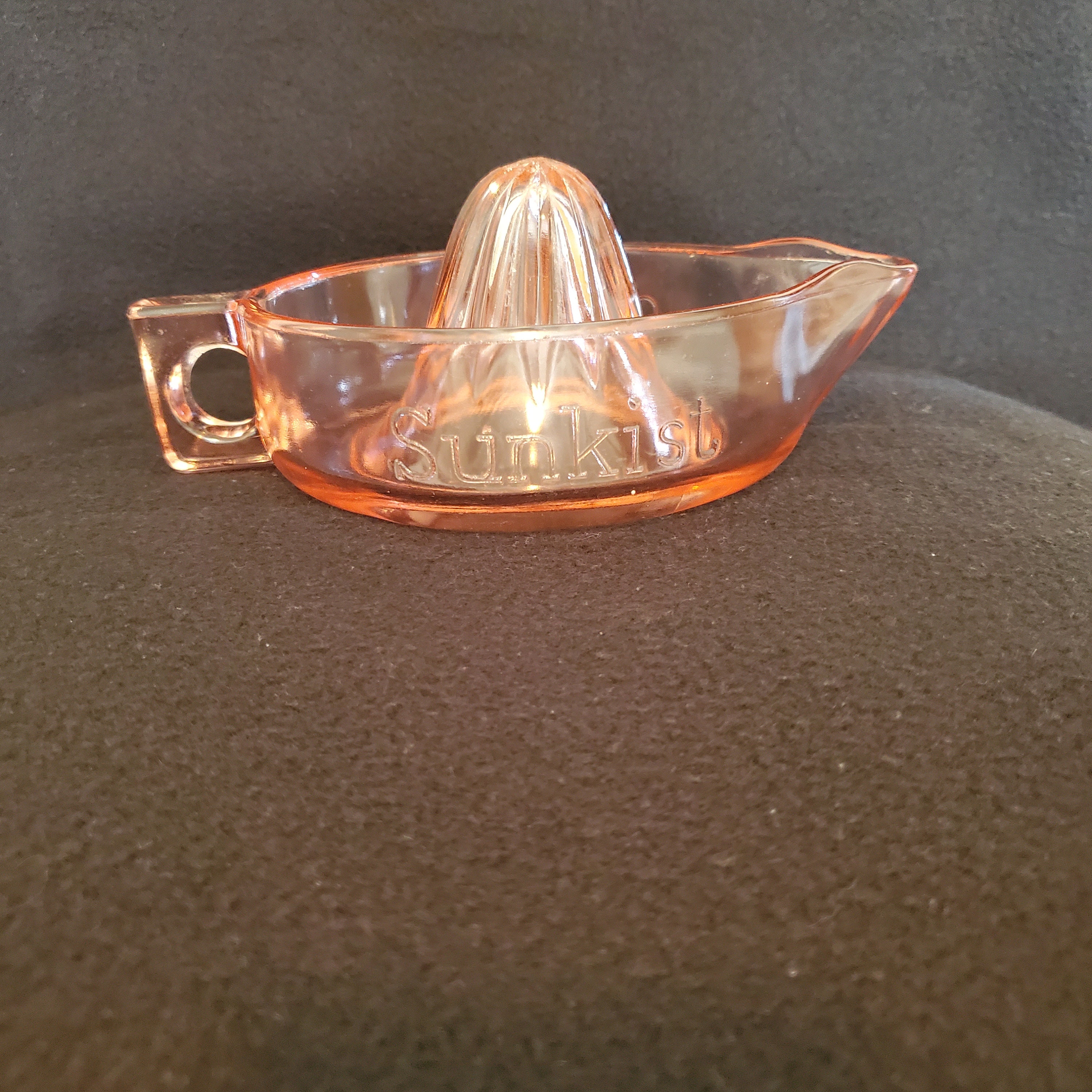 Vintage 1940's Sunkist Citrus Juicer Reamer - Pink Depression Glass ...