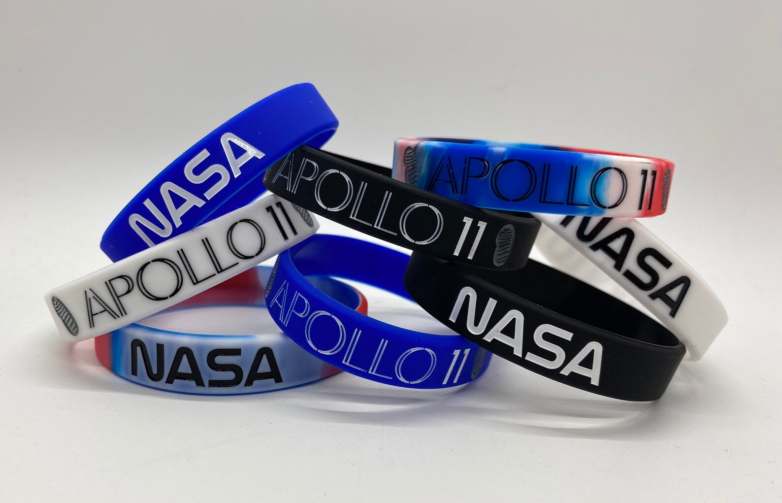 8 NASA BRACELETS Birthday Party Wristbands Apollo 11 Space Birthday ...