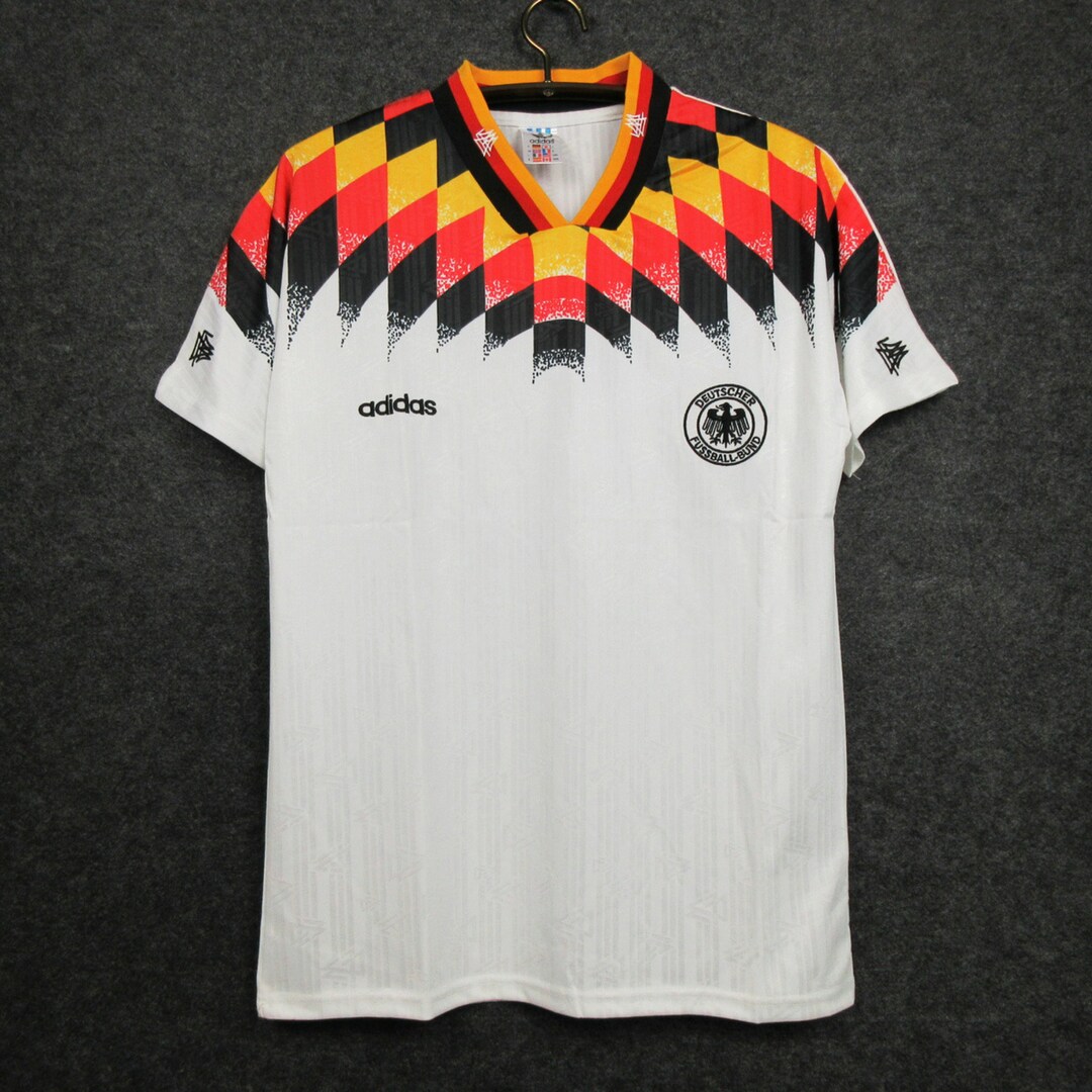 1994 Germany Retro Football Shirt 90 Germany Jersey Deutschland ...