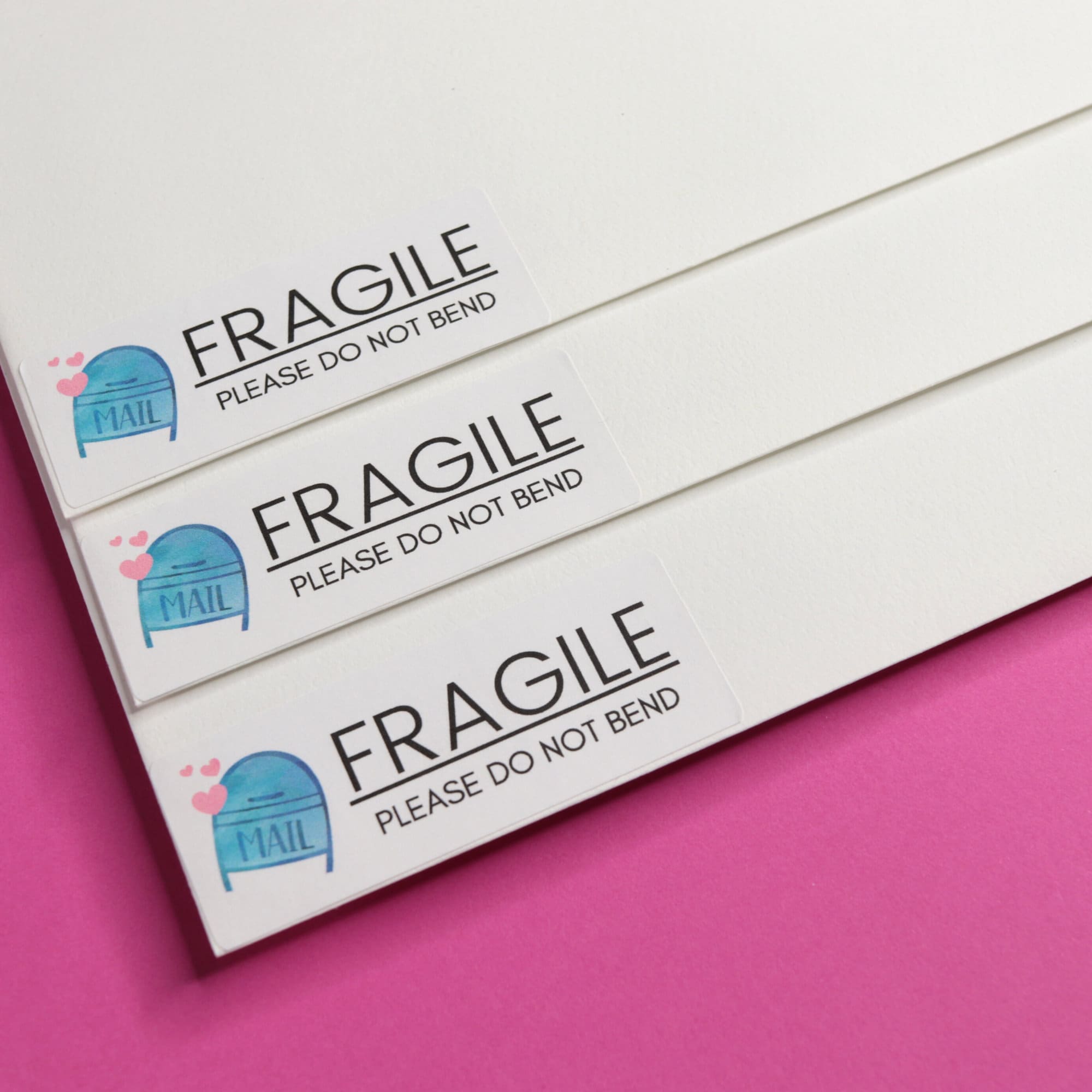 Fragile Please Do Not Bend Stickers Cute Mailing Stickers | Etsy Canada