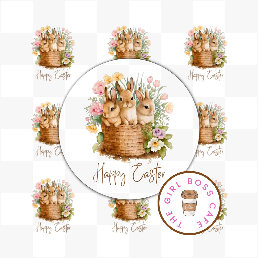 Happy Easter Stickers, Cute Easter Bunnies, Easter Wishes, Letter Mail ...