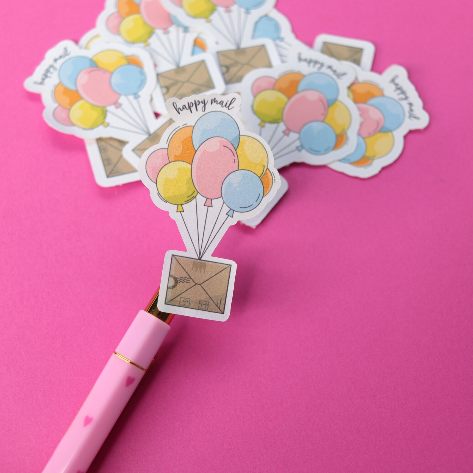 HAPPY MAIL STICKERS Cute Stickers Fun Stickers for Small | Etsy