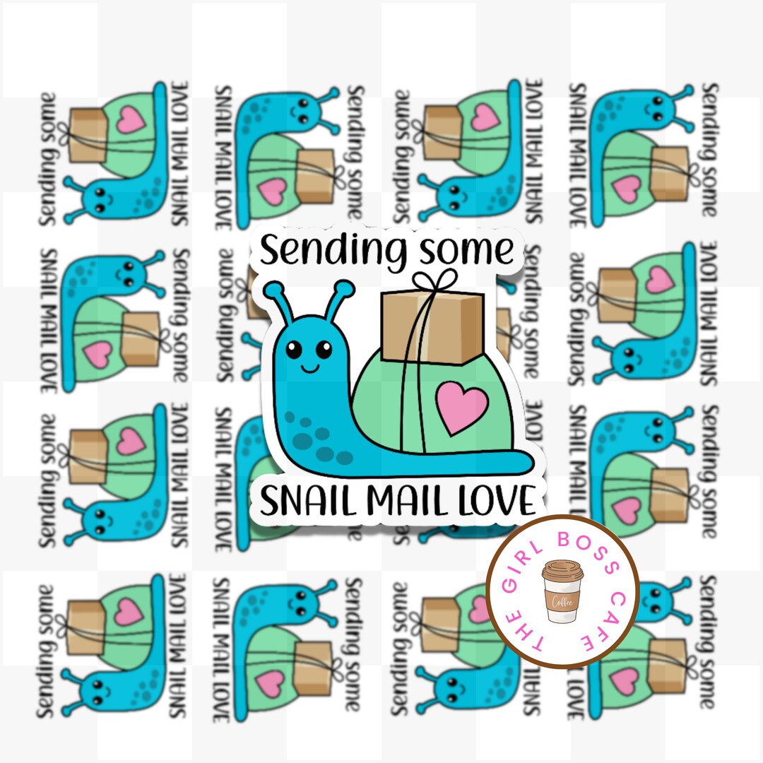 Snail Mail Love Stickers, Pen Pal Stickers, Small Business Stickers ...
