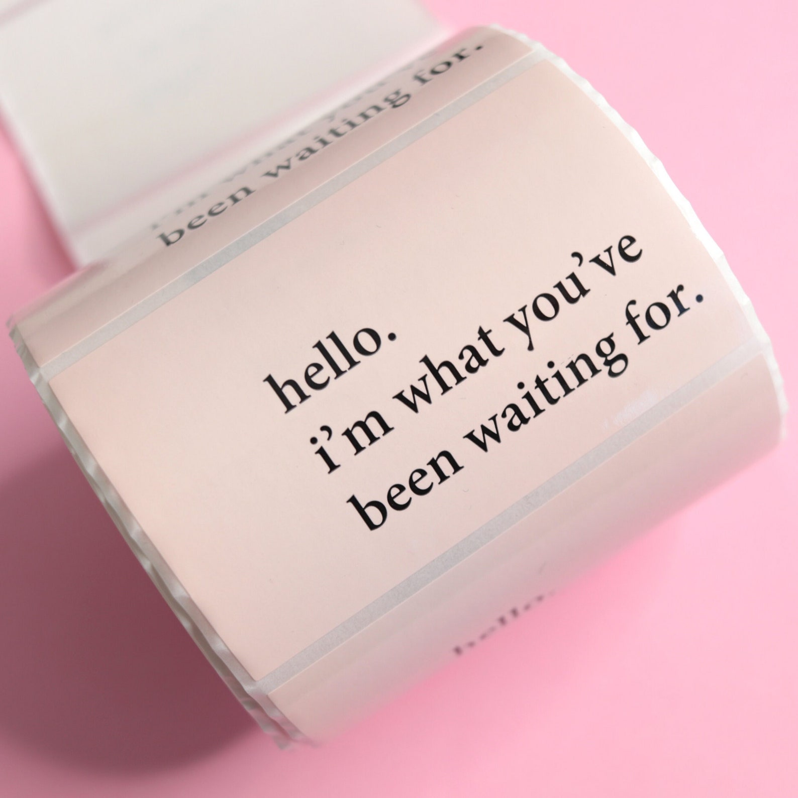 Light Pink Cute Packaging Stickers Shipping Labels Thank - Etsy