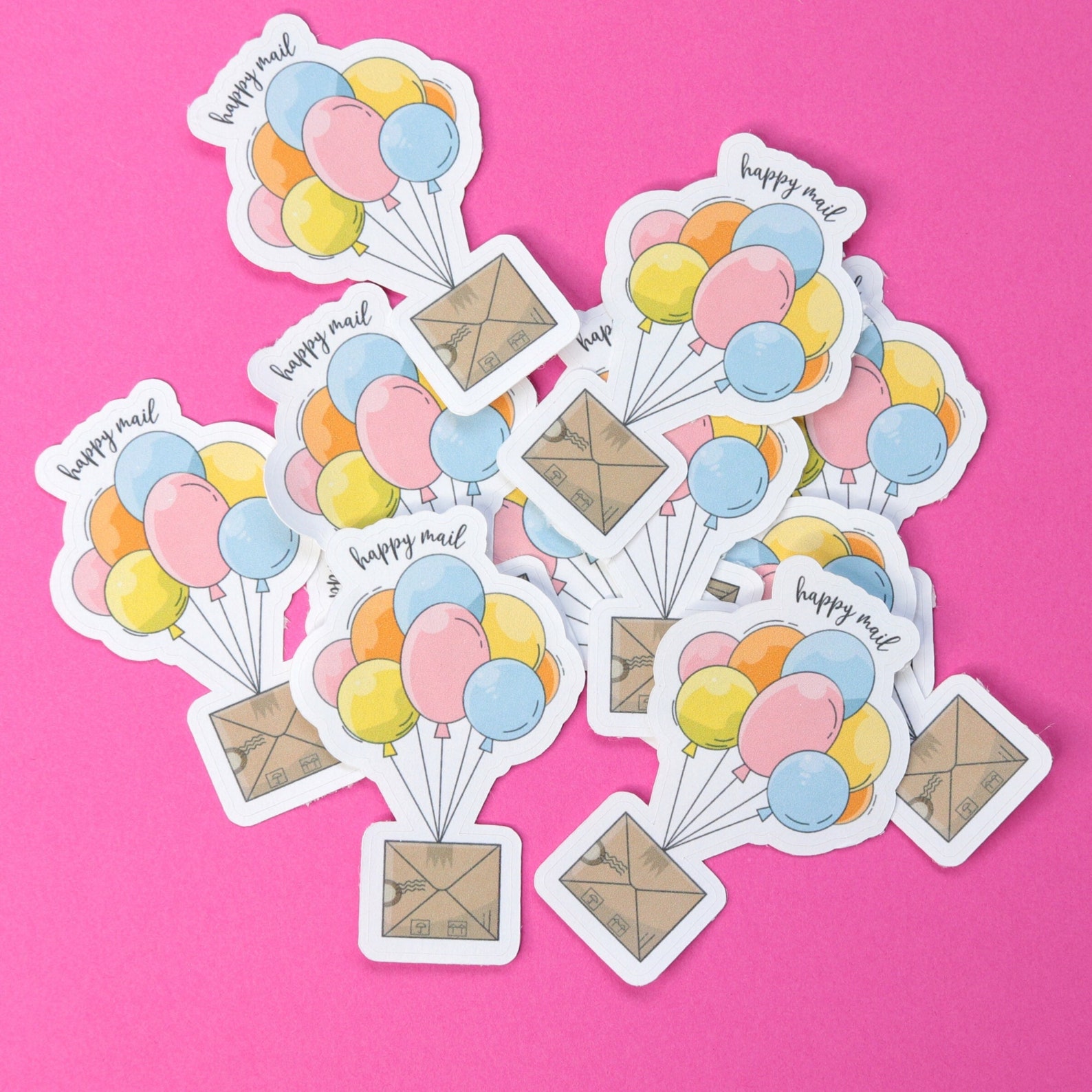 HAPPY MAIL STICKERS Cute Stickers Fun Stickers for Small | Etsy