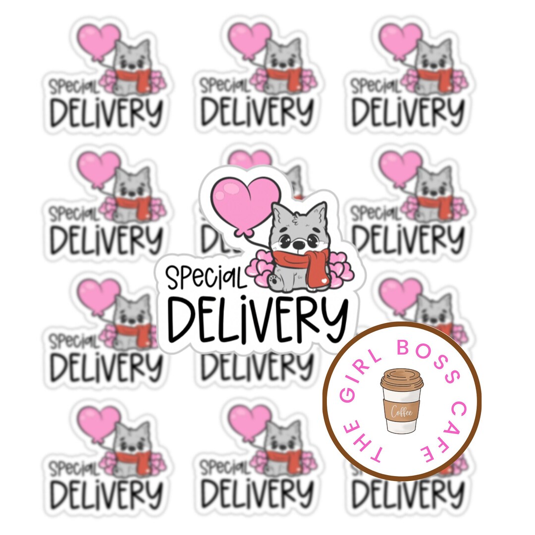 Special Delivery Stickers | Cute Dog Decorative Stickers | Shipping ...