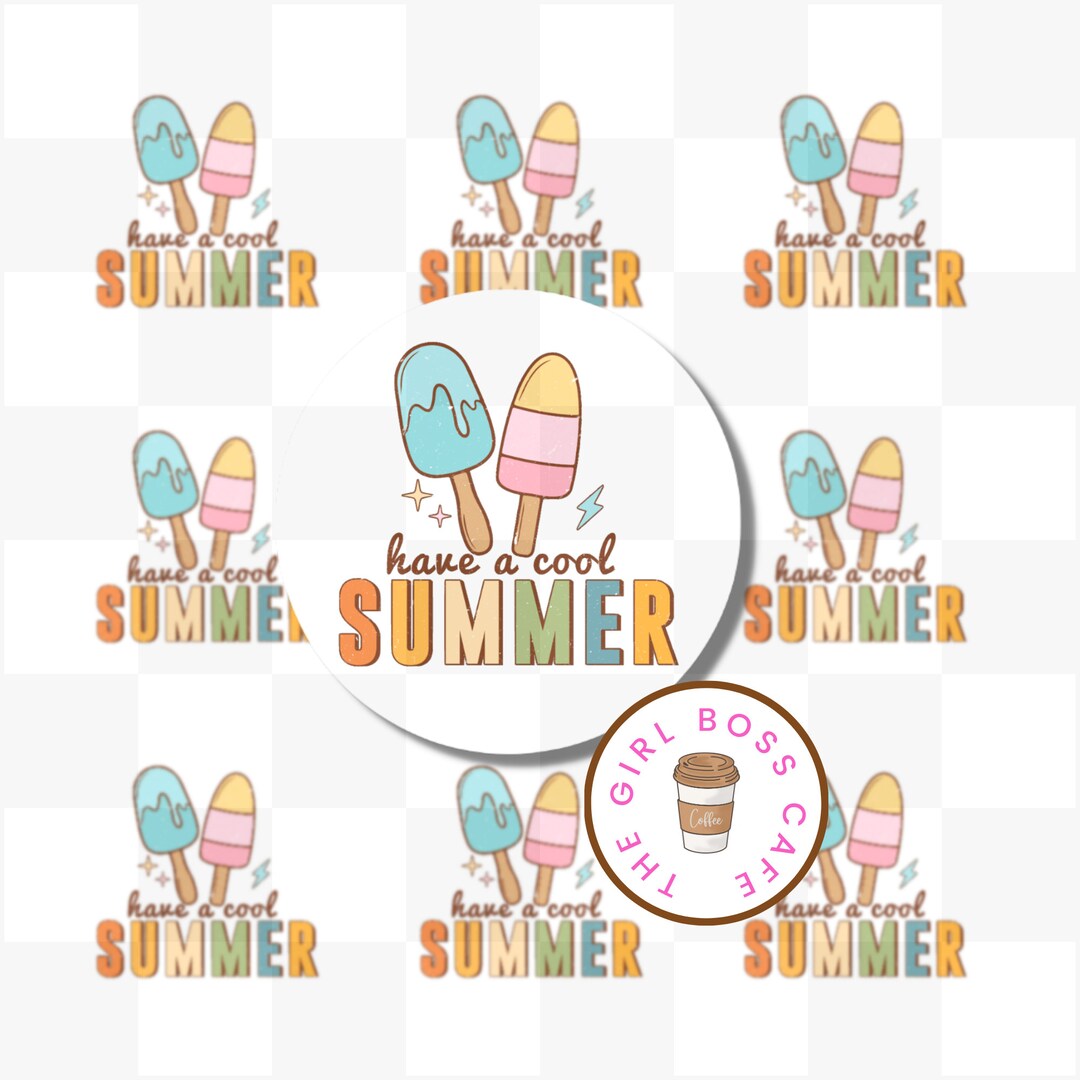 Have A Cool Summer Stickers, Party Favors, Packaging Stickers, Summer ...