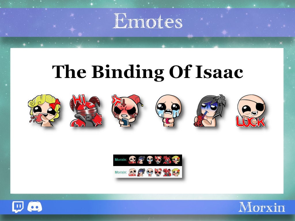 Emotes THE BINDING Of ISAAC | Etsy