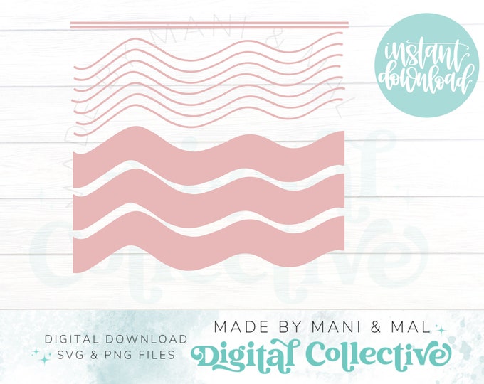Psychedelic Vector Retro Wavy Lines 60s Hippy Designs Svg Stickers Png ...