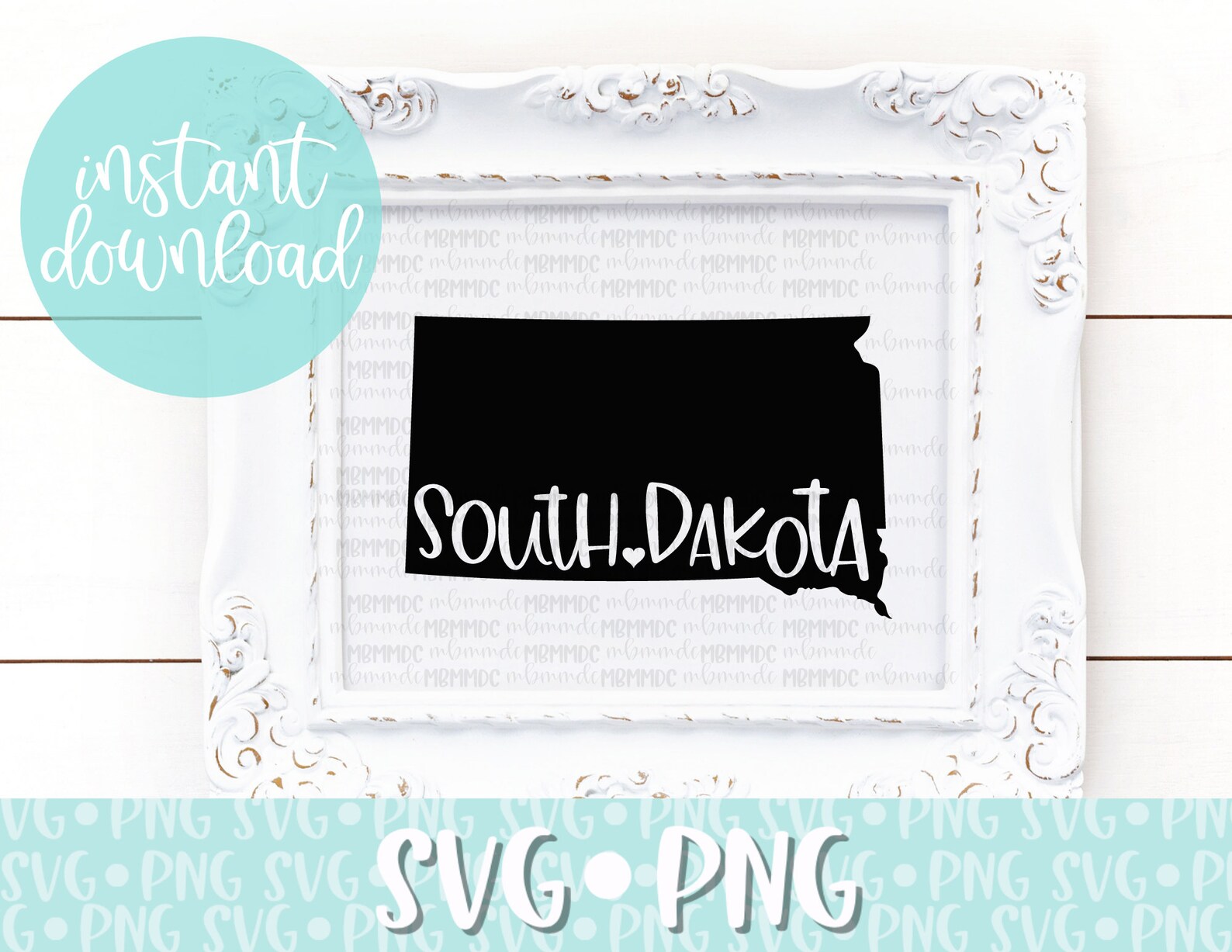 South Dakota SVG State Svg Cut File South Dakota Digital | Etsy