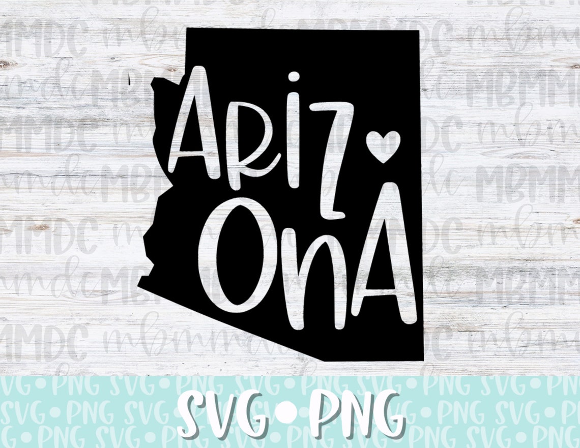 Arizona SVG State Svg Cut File Arizona Digital File for | Etsy