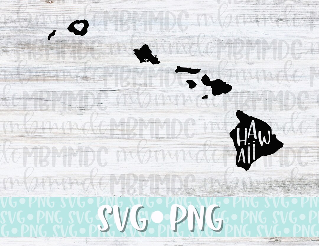 Hawaii SVG State Svg Cut File Hawaii Digital File for - Etsy