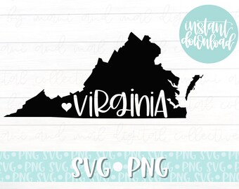 Virginia State Svg | Etsy