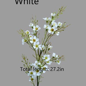 Fake Wax Flower Stem, Rustic Wildflower, Artificial Flower, Home Floral ...