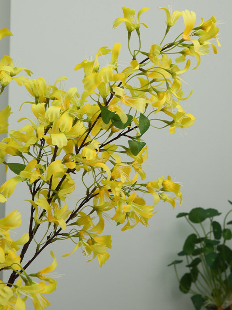 Fake Honeysuckle Flower Stem With Leaves, Lonicera Japonica Flower ...
