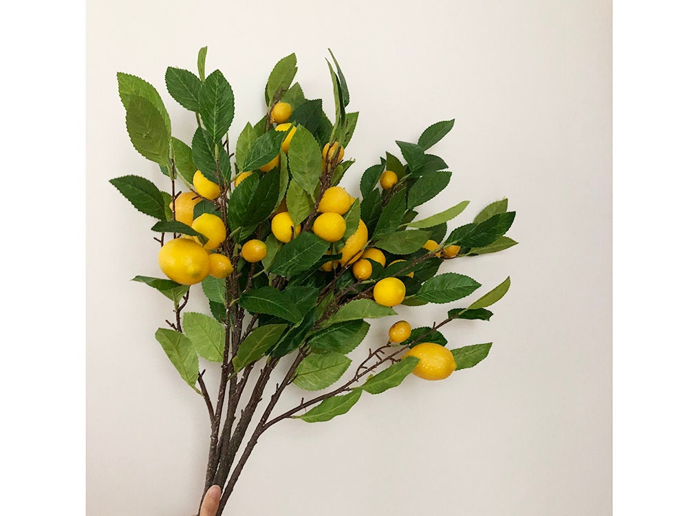 Artificial Fresh Lemon Fruit Fake Lime Arrangement Plastic | Etsy