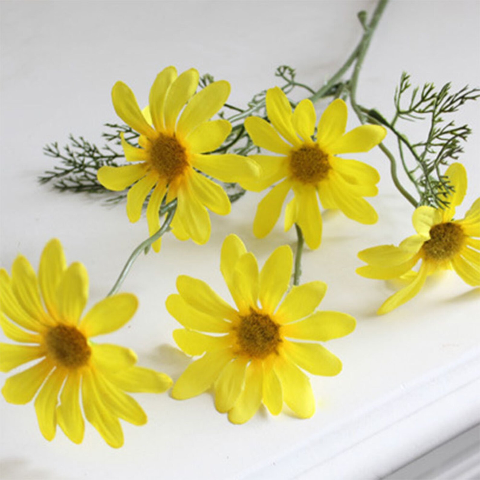 Artificial Daisy Flower Stem Fake Gerbera With Leaf Faux | Etsy