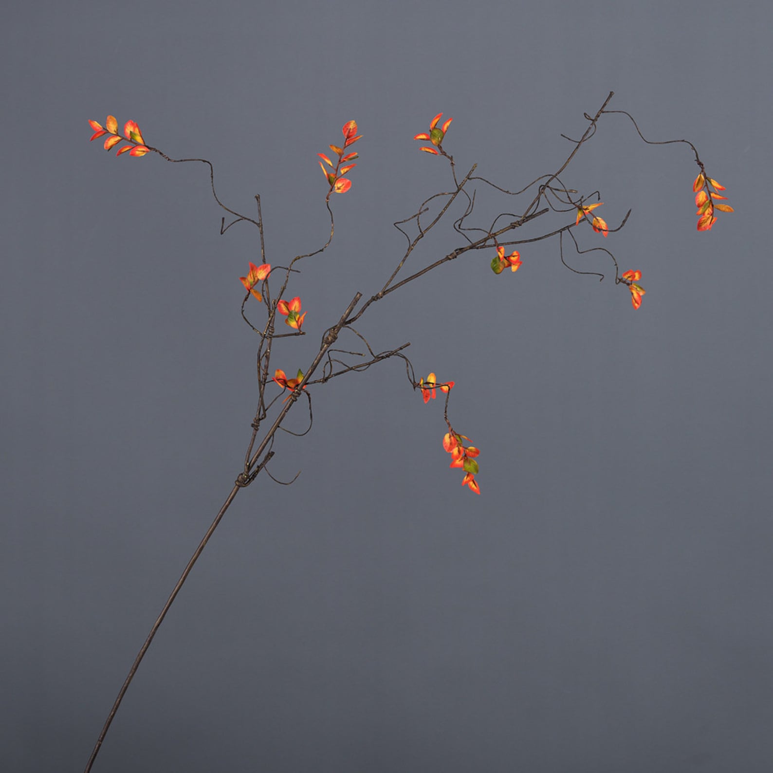 61.81“ Autumn Leaf Long Stem Fake Tree Branch With Fall Foliage Home ...