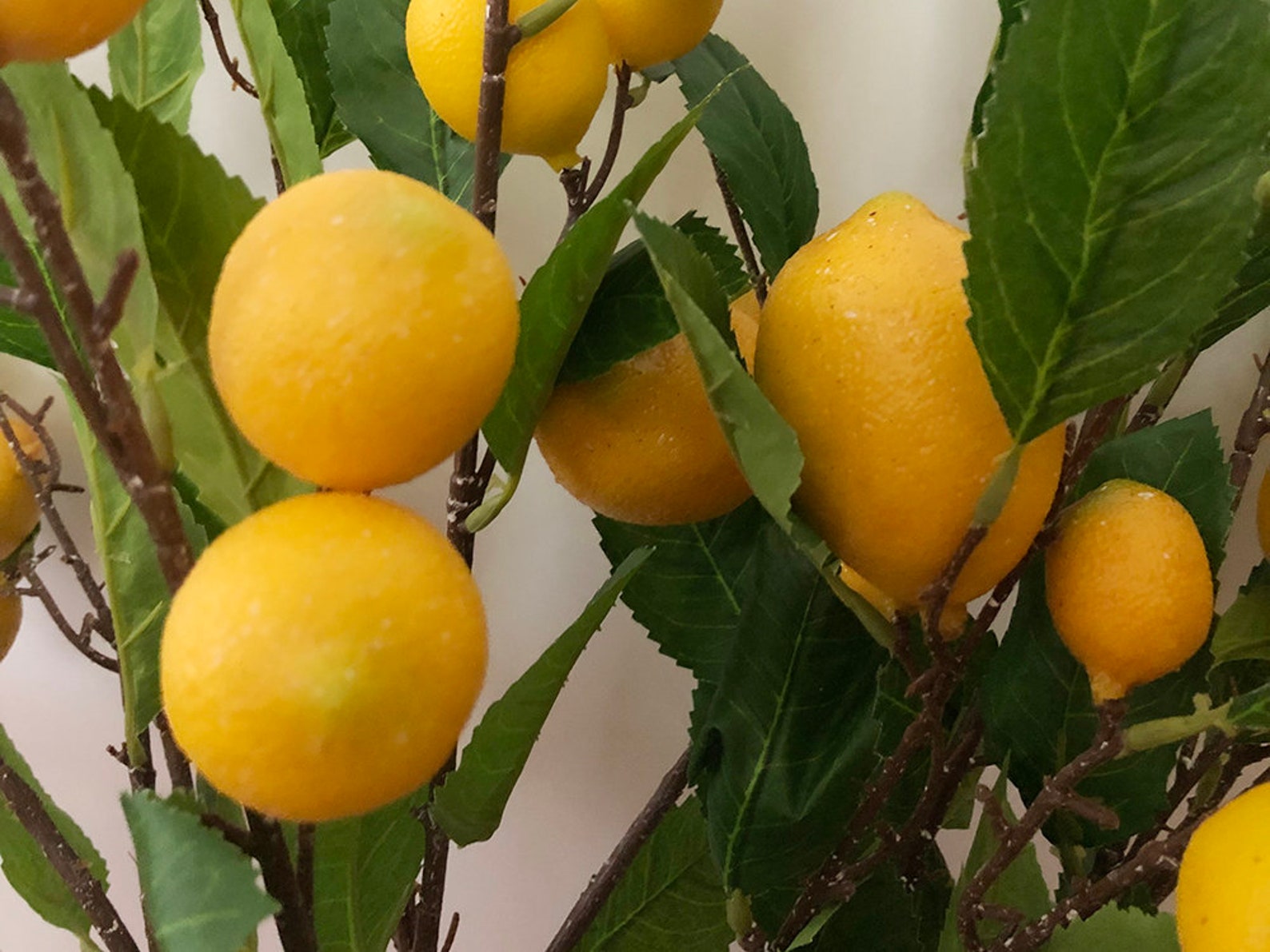 Artificial Fresh Lemon Fruit Fake Lime Arrangement Plastic | Etsy