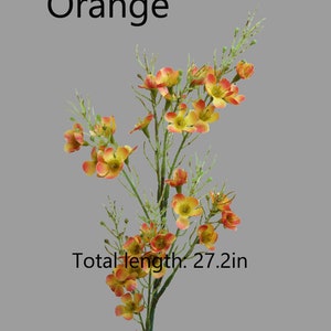 Fake Wax Flower Stem, Rustic Wildflower, Artificial Flower, Home Floral ...