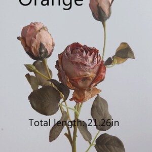 Dried Rose Stems With Buds, Artificial Flower Crafts, Vintage Home ...