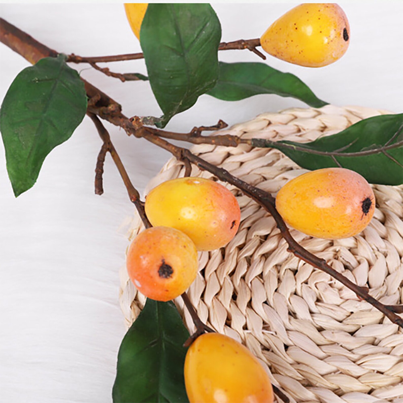 Quality Loquat Long Stem and Foliage Artificial Fruit With - Etsy