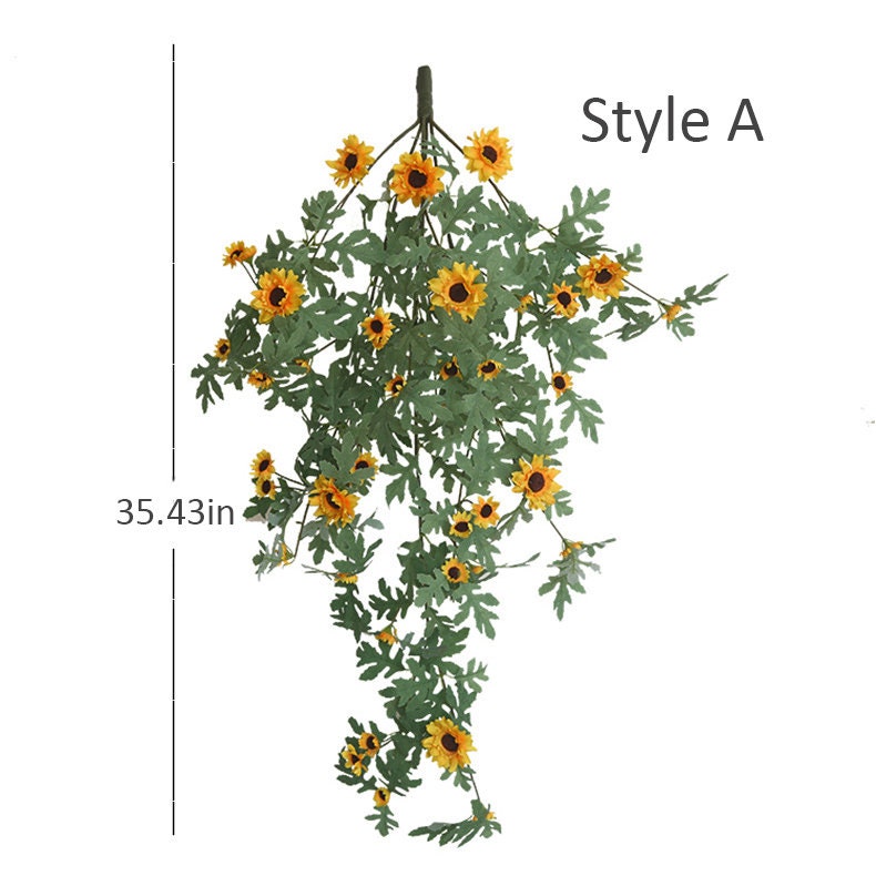 Climbing Sunflower With Long Cane Artificial Trailing Daisy - Etsy