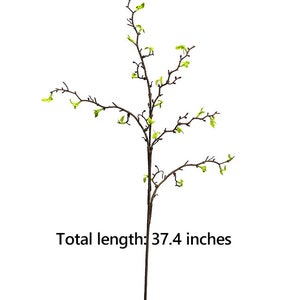 Artificial Shooting Branch With Tender Leaves, Faux New Growth Branches ...
