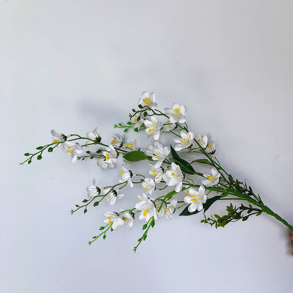 Winter Jasmine Stem With Leaf Artificial Orchid Flower Faux - Etsy ...