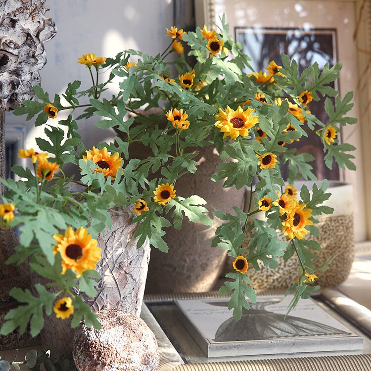 Climbing Sunflower With Long Cane Artificial Trailing Daisy - Etsy
