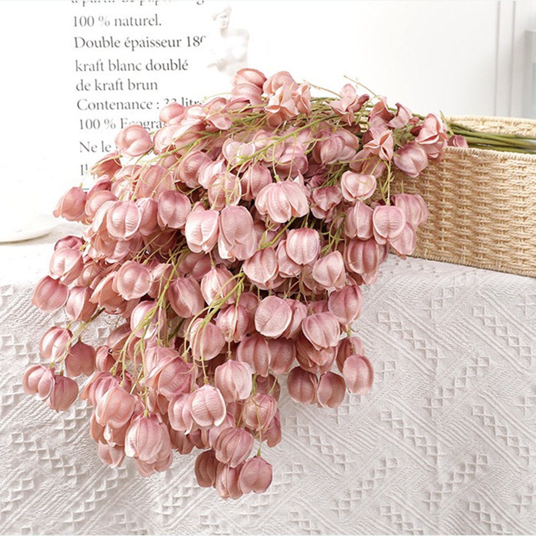 Lantern Flower Stem Artificial, Dangling Fruit Vine With Leaf, Wedding ...
