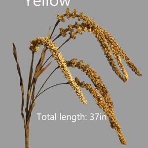Wheat Stem With Leaves, Fake Cereal Plant Crafts, Grain Ear Spray, Artificial Flowers, Rustic ...