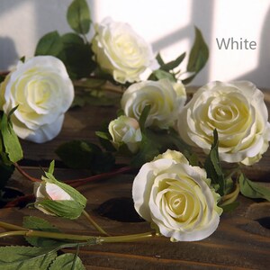 Artificial Climbing Rose Vine With Leaf, Faux Trailing Flower Cane ...