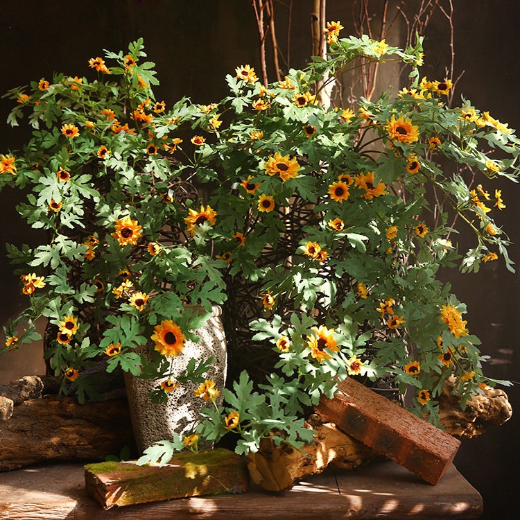 Climbing Sunflower With Long Cane Artificial Trailing Daisy - Etsy