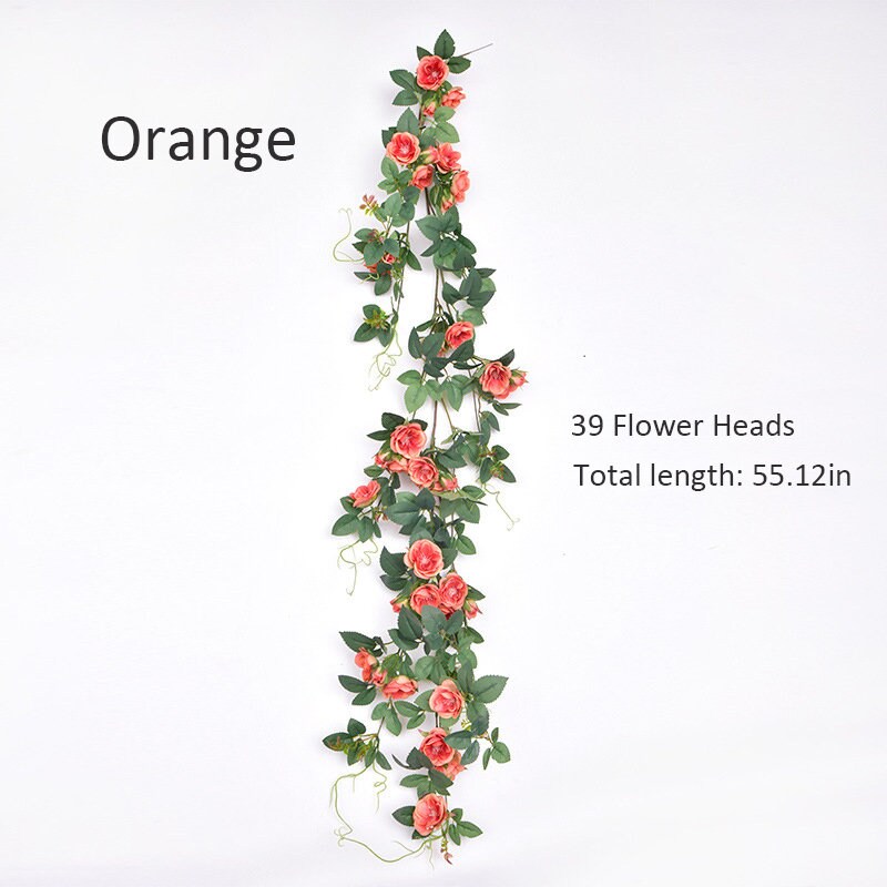 Climbing Rose With Rich Foliage Artificial Rosa Flower Cane | Etsy