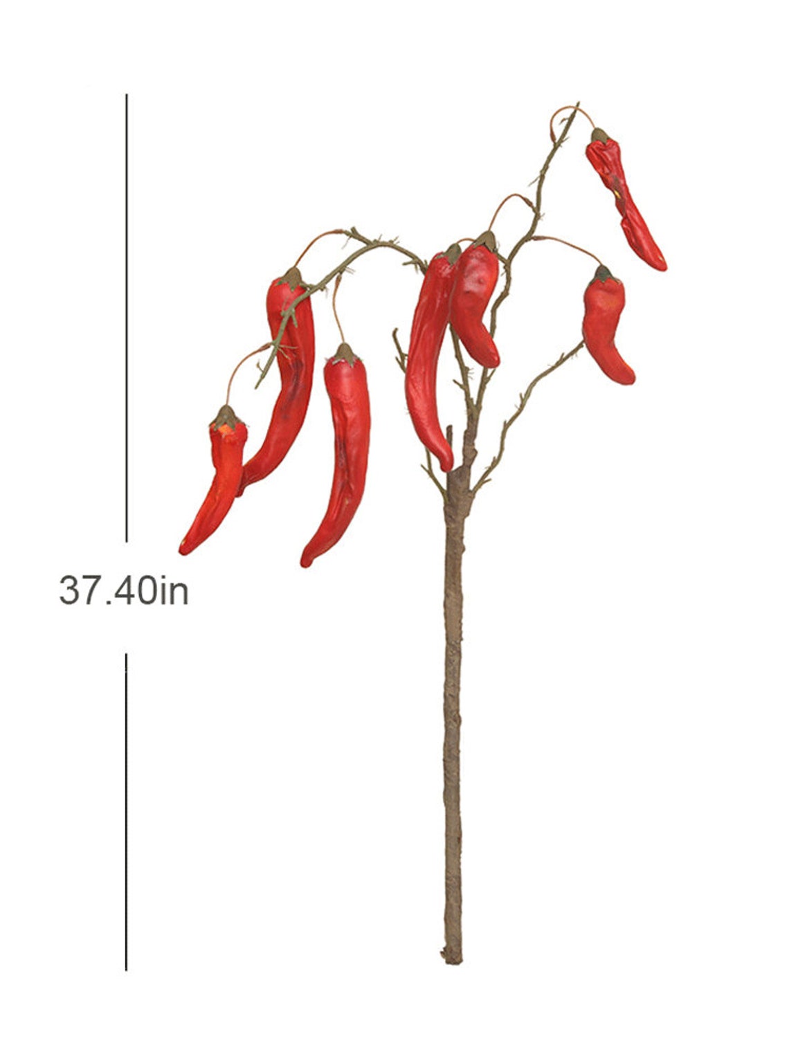 Artificial Hot Pepper Stem Rustic Dried Chilli Fruit Decor - Etsy