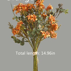Fake Murraya Paniculata Bouquet, Orange Jasmine Bundle With Foliage and ...