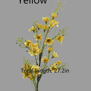 Fake Wax Flower Stem, Rustic Wildflower, Artificial Flower, Home Floral ...