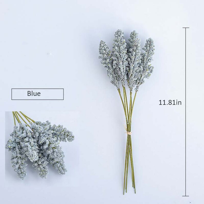 6 Stems Artificial Wheat Bouquet Fake Rice Bundle Faux Sorghum | Etsy