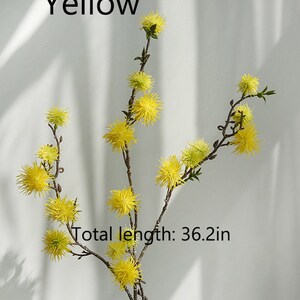 Artificial Thistle Long Stem Fake Chestnut Branch Faux - Etsy